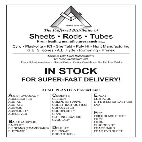 Acme Plastics Line Card | PDF
