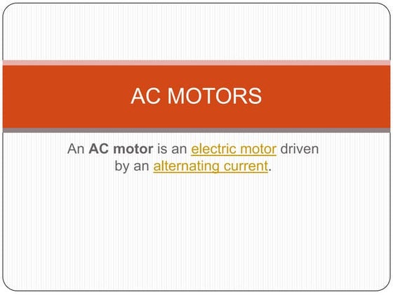 Electric Motor... | PPT