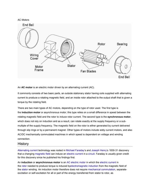 Electric motor basics | PDF | Physics | Science