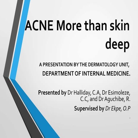 Acne Vulgaris | PPTX