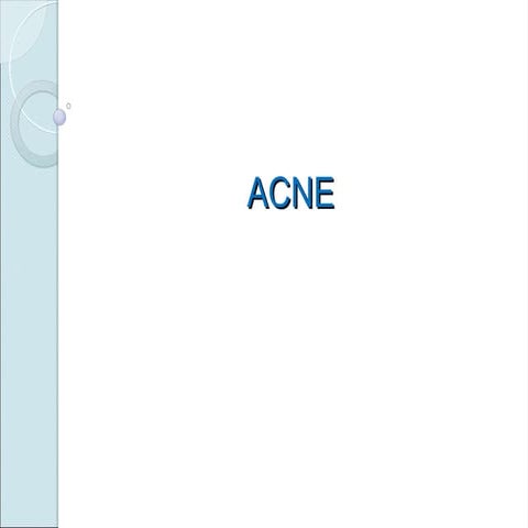ACNE VULGARIES One of the commonest skin conditions .PPT
