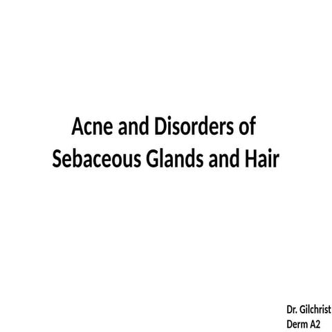 Acne and Disorders of Sebaceous Glands and Hair Clinical Pathology ...