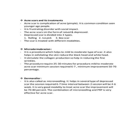 Acne Scar Treatment Ppt 4980