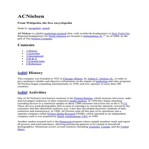 Ac Nielsen | DOCX