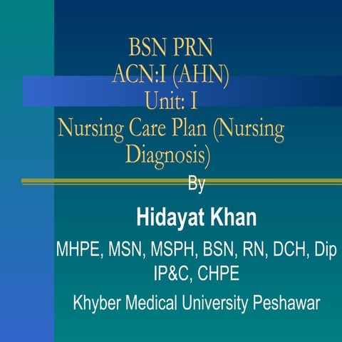 ACN_I unit I NCP (Nursing Diagnosis).ppt