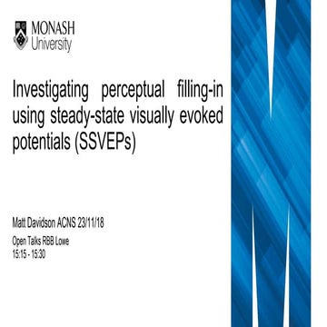 Investigating perceptual filling-in using steady-state visually evoked ...