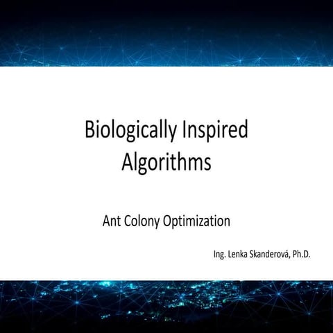 Ant Colony Optimization Bio Inspired Algorithm By Inglenka S Phd Pdf