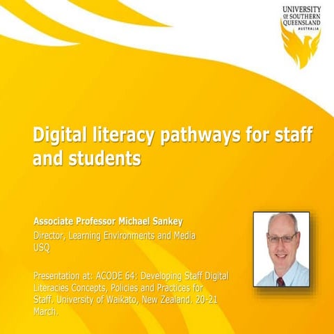 Digital literacy pathways for staff and students | PPTX