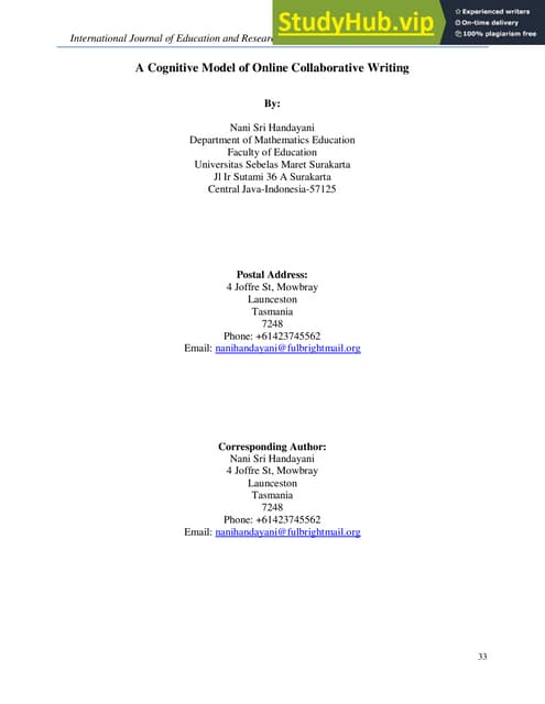 Flower and Hayes: Cognitive Process Theory of writing | PDF