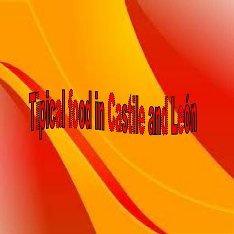 Typical food in castile and leon | PPT