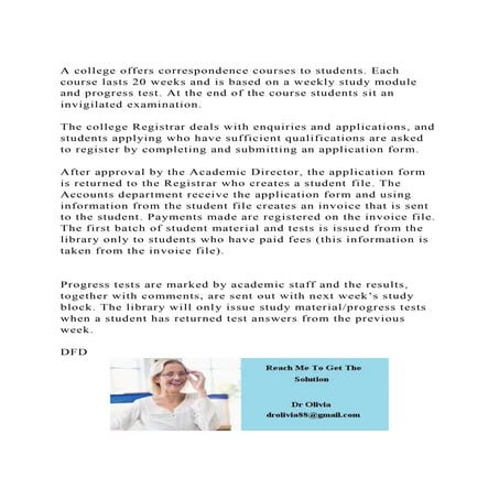 A college offers correspondence courses to students. Each course l.docx