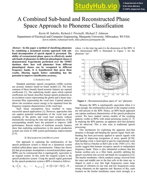 Characterization of Arabic sibilant consonants | PDF