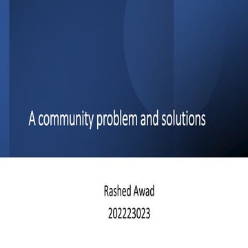 A community problem and solutions-2.pptx