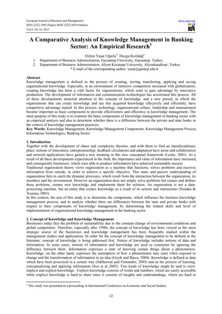 Knowledge management in the light of organizational factors | PDF