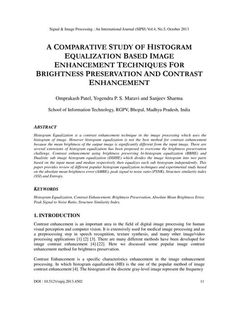Histogram Equalization With Range Offset For Brightness Preserved Image Enhancement Pdf