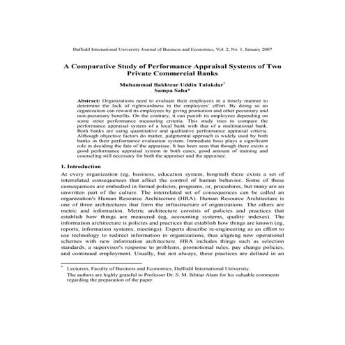 A comparative study of performance | PDF