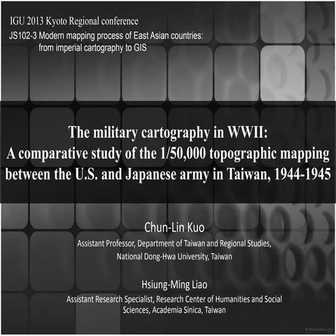 A comparative study of the 1 50,000 topographic mapping between the U.S ...