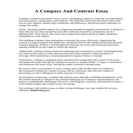 A Compare And Contrast Essay.pdf