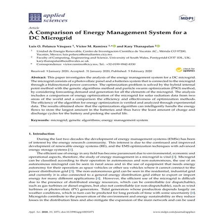 A Comparison of Energy Management System | PDF