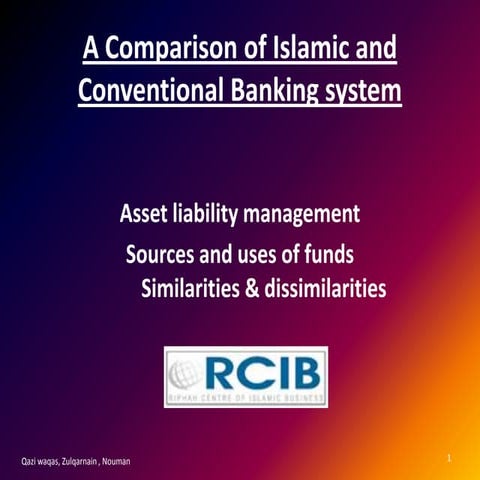 A comparison of islamic and conventional banking system | PPTX