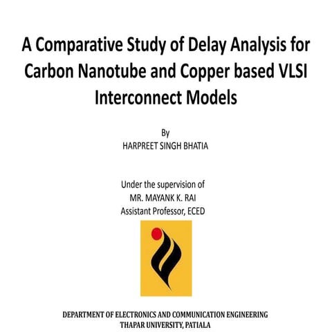 A Comparison Of Vlsi Interconnect Models | PPSX
