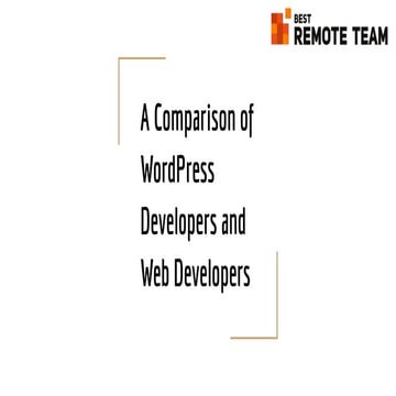 A Comparison of WordPress Developers and Web Developers.pdf | Web ...