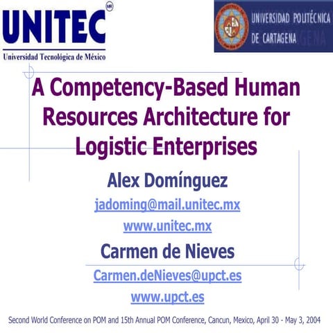 A competency based human resources architecture - ppt | PPT