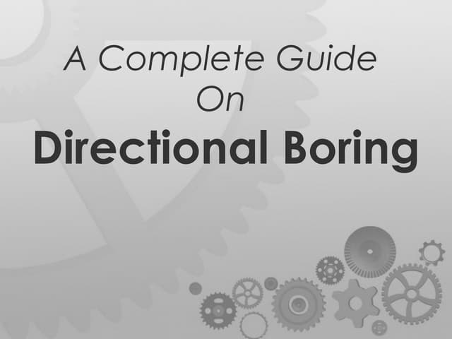 Horizontal Directional Drilling : A Comprehensive Take by We-Bore-It | PDF