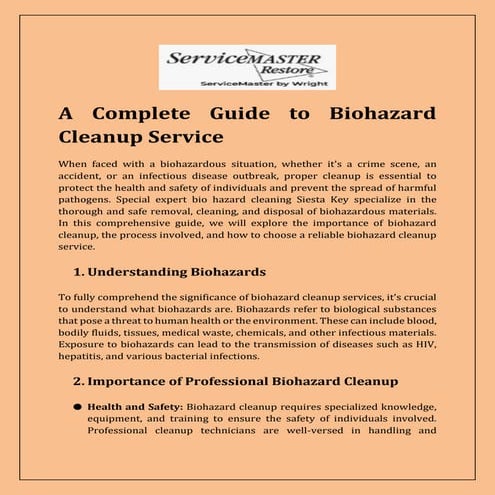 A Complete Guide to Biohazard Cleanup Service.pdf