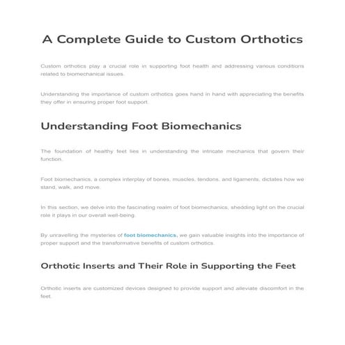 A Complete Guide to Custom Orthotics.pdf