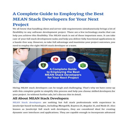 The Benefits of Getting a MEAN Stack Certification.pptx