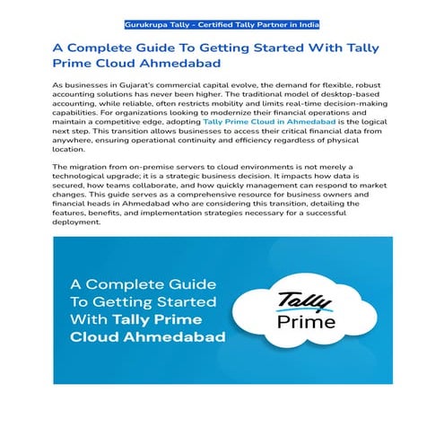 A Complete Guide To Getting Started With Tally Prime Cloud Ahmedabad.pdf