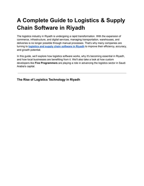 Riyadh’s Guide to Scalable Logistics and Delivery Software.pdf