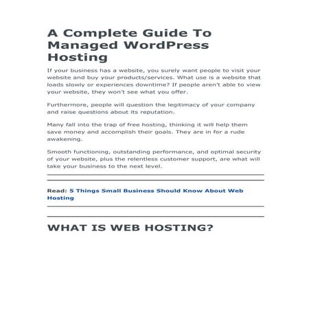 A Complete Guide To Managed WordPress Hosting.pdf