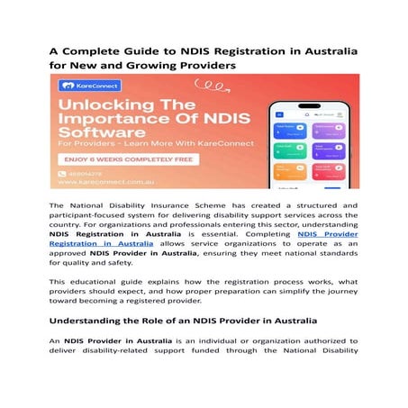 Step-by-Step Guide to NDIS Provider Application and Registration ...