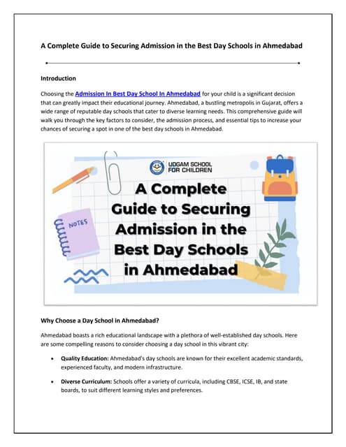 Understanding the Admission Process in Schools in India | PPT
