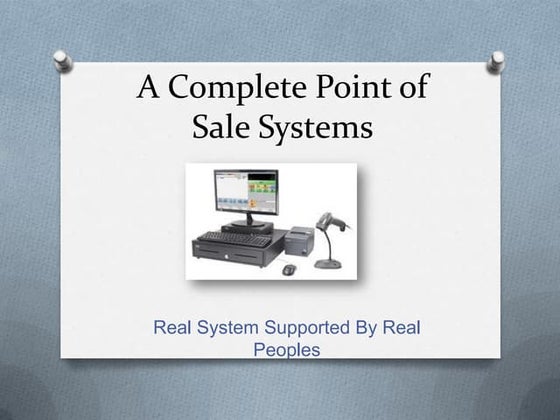Point of Sale (POS) | PPTX | Operating Systems | Computer Software and ...