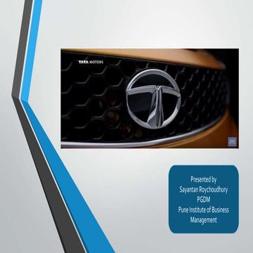 A complete ppt on tata motors | PPTX