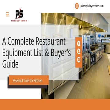 The Ultimate Restaurant Equipment Guide : Your Kitchen Checklist | PPT