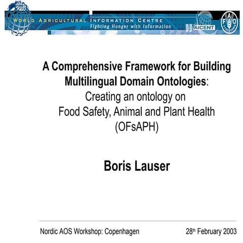 A comprehensive framework for building multilingual domain ontologies | PPT