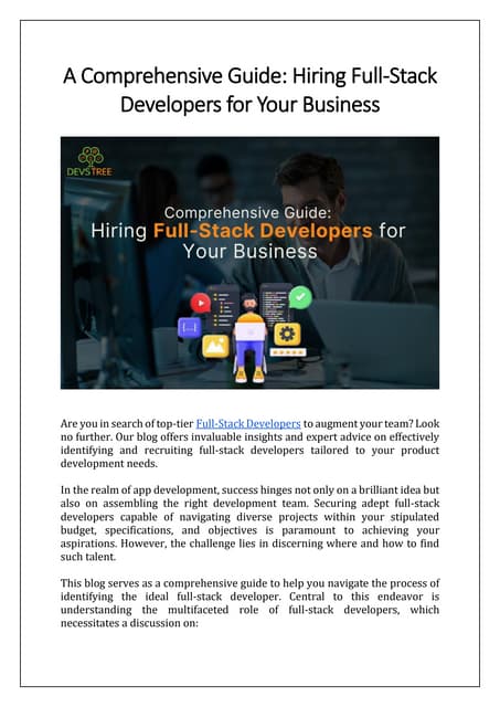 Full Stack Development: Challenges and the Way Forward | PDF