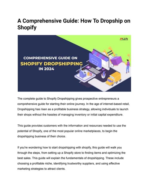 What is DropShipping? | PDF