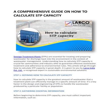 A COMPREHENSIVE GUIDE ON HOW TO CALCULATE STP CAPACITY.docx