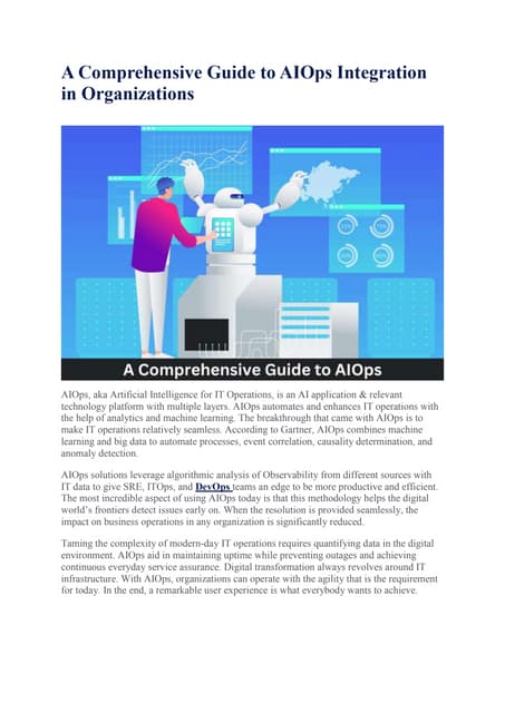 Aiops Whitepaper Manageegnine Devops Pdf