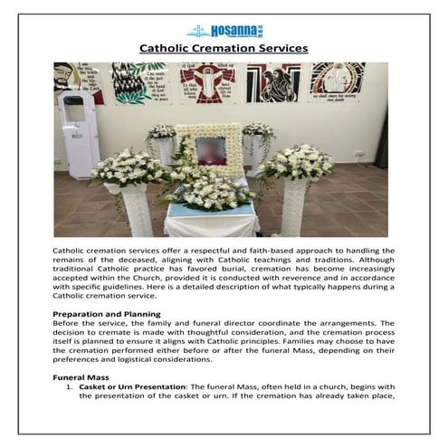 A Comprehensive Guide To Catholic Cremation Services Pdf