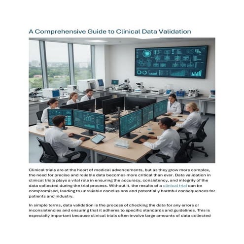 A Comprehensive Guide to Clinical Data Validation | PDF