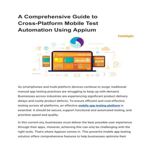 A Comprehensive Guide To Cross Platform Mobile Test Automation Using Appiumpdf