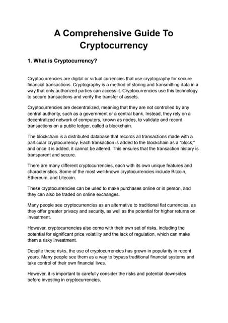 what is crypto? | PDF