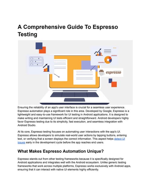 A Comprehensive Guide To Espresso Testingpdf
