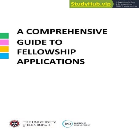A Comprehensive Guide To Fellowship Applications | PDF
